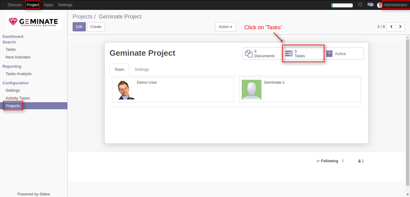 Project Team Member | The Odoo Store