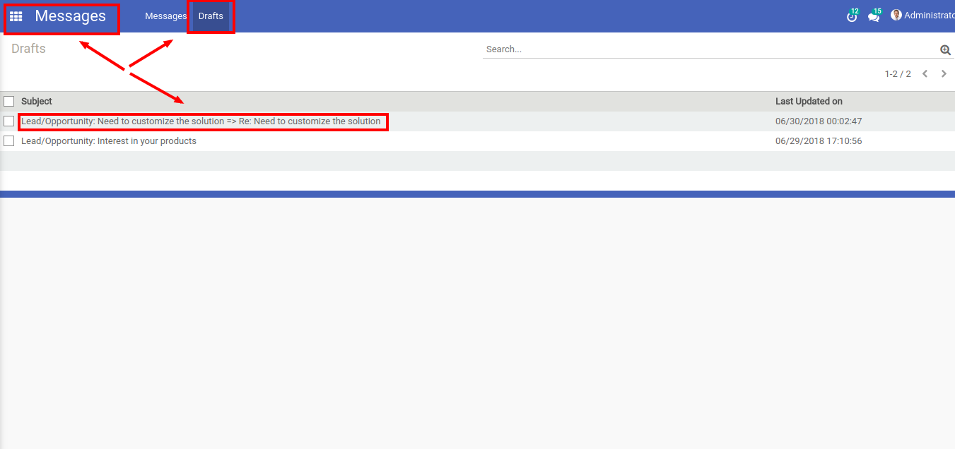 Mail Messages Draft. Save Message as Draft, Edit Message Drafts, Send ...