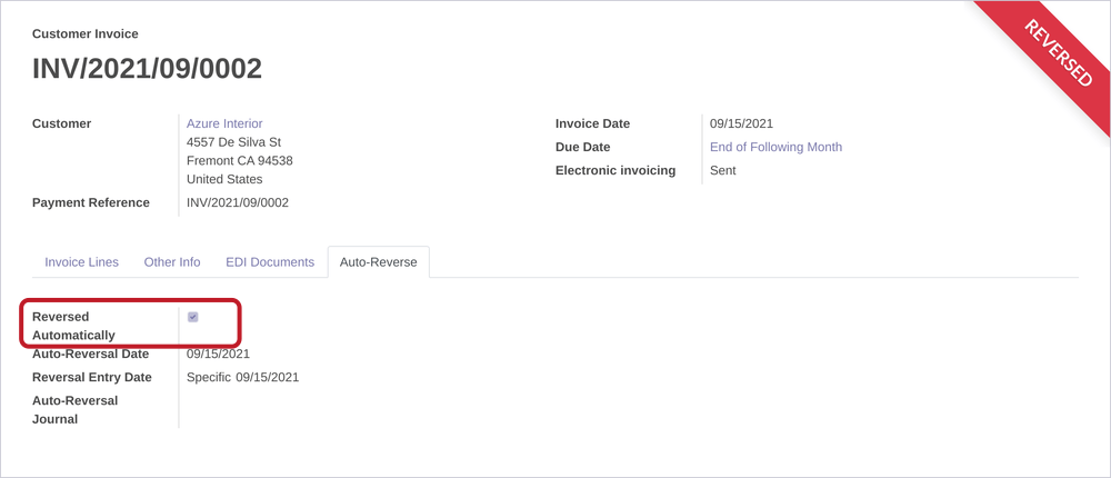 Auto-Reversing Journal Entries | The Odoo Store
