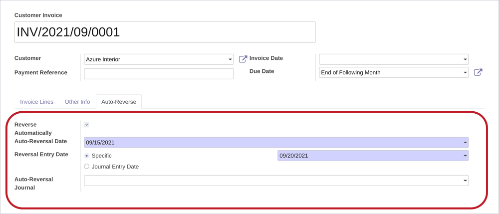 Auto-Reversing Journal Entries | The Odoo Store