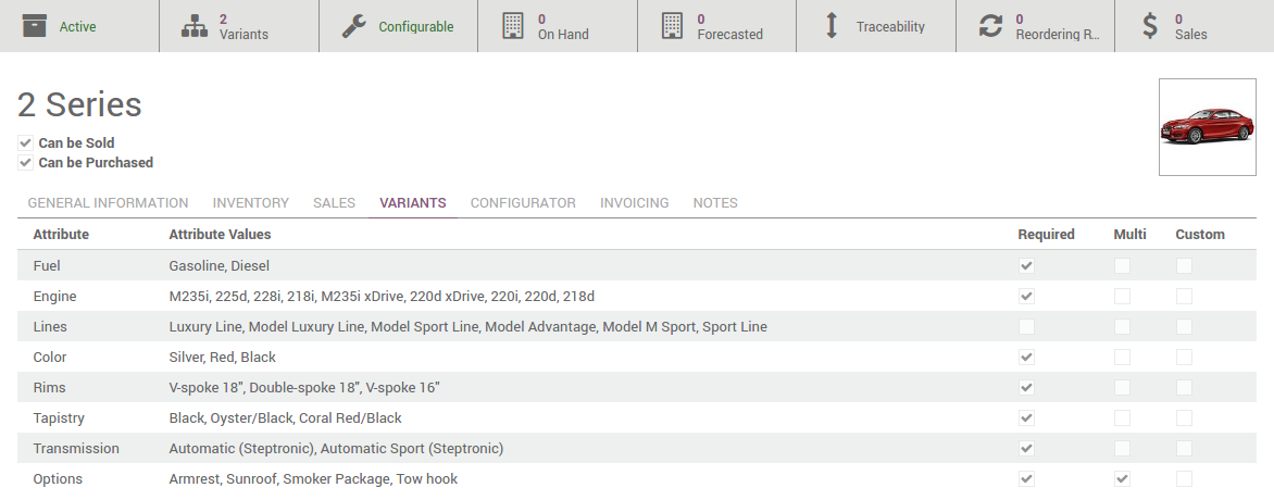 Product Configurator | The Odoo Store